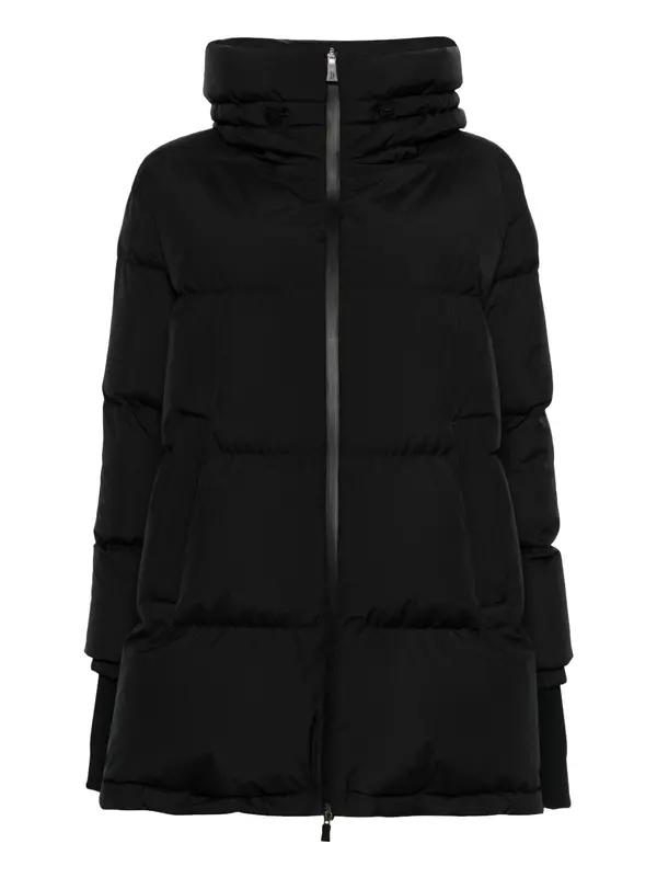 Herno Logo Keeper Loop Coat - Black