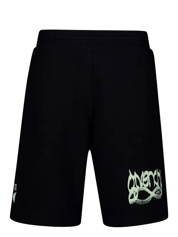 Givenchy Logo-print Boxy Cotton Shorts - Black