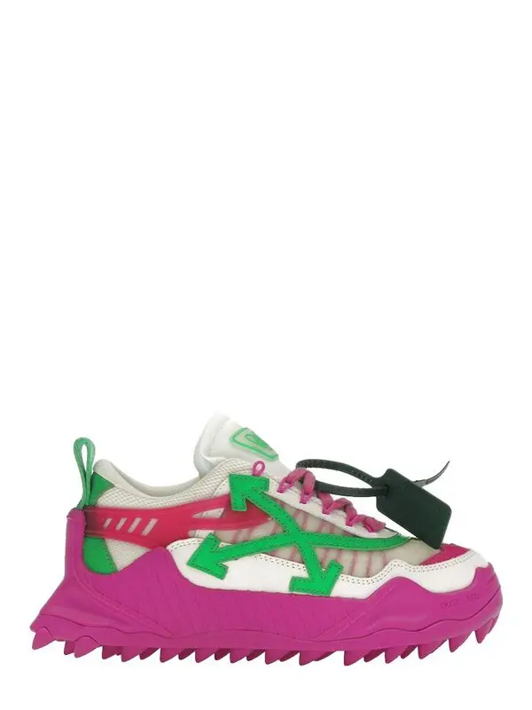 Off-White Odsy 1000 Sneakers - White/fuchsia/green