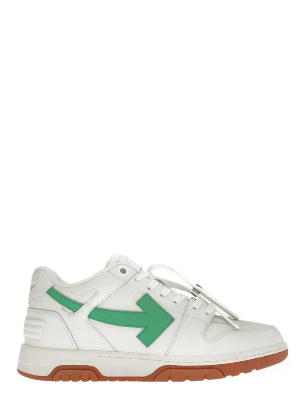 Off-White Out Of Office Ooo Low-top Sneakers - White/bright Green/brick Red
