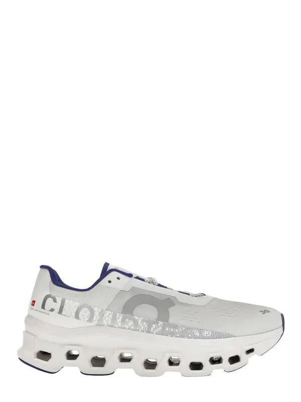 On Running Cloudmonster Lunar Sneaker - White/indigo