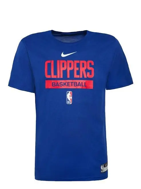 Nike Nba Los Angeles Clippers Practice Drifit T-shirt - Blue