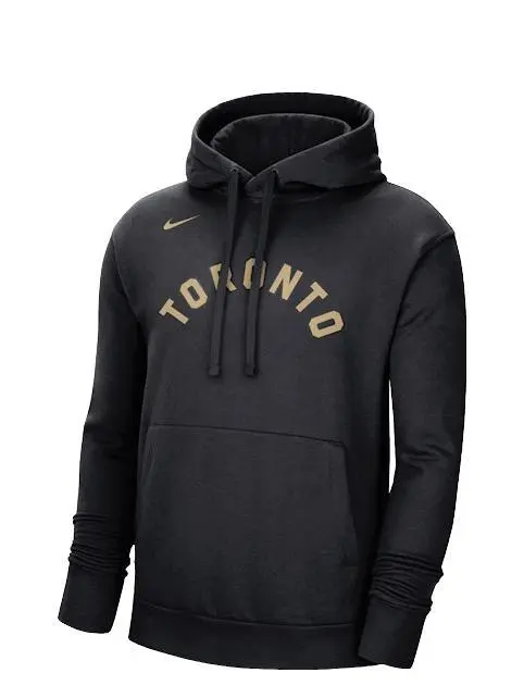 Nike Nba Toronto Raptors City Edition Fleece Hoodie - Black