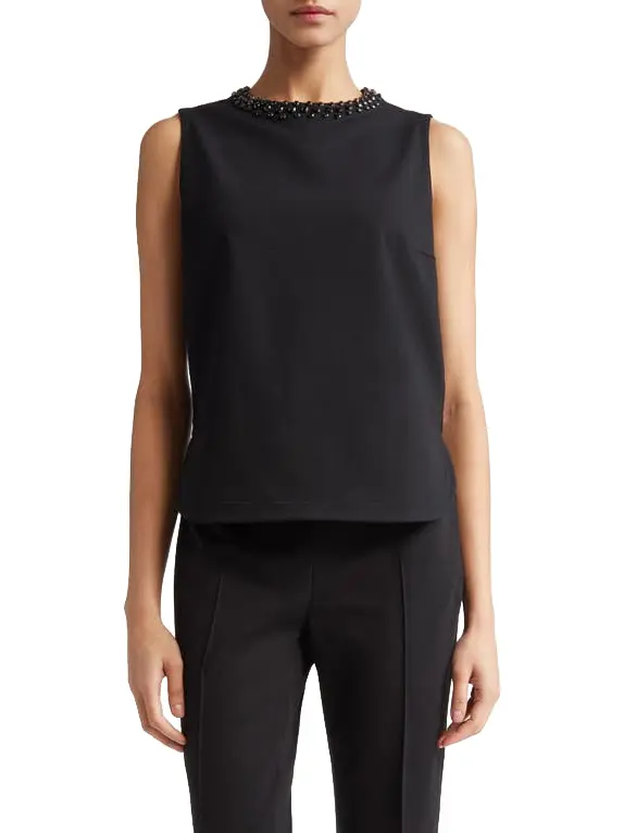 Akris Crystal Embellished Shell - Black
