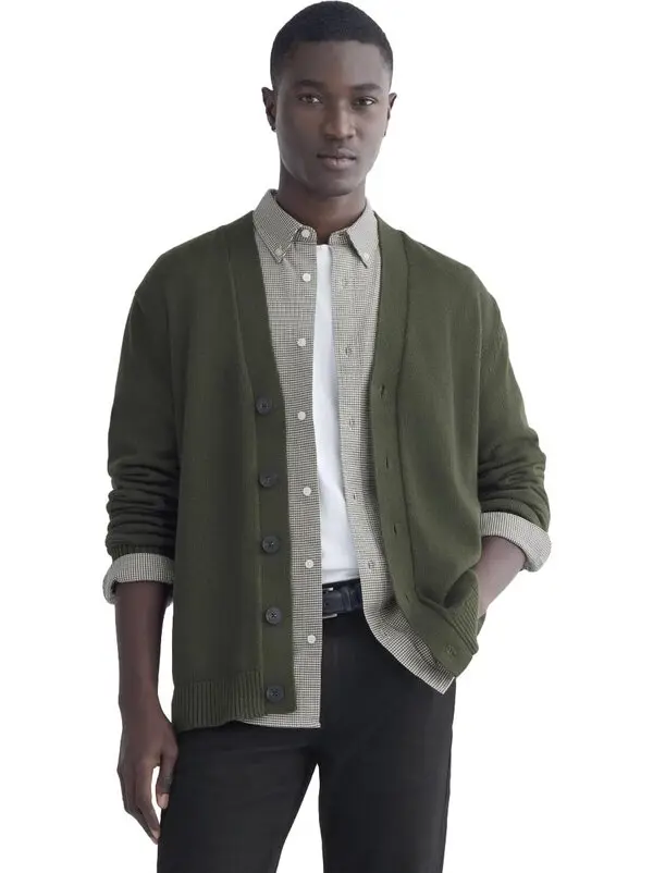 Everlane Classic Cardigan - Dark Green