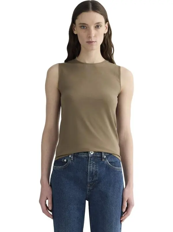 Everlane Form Tank Top - Deep Taupe