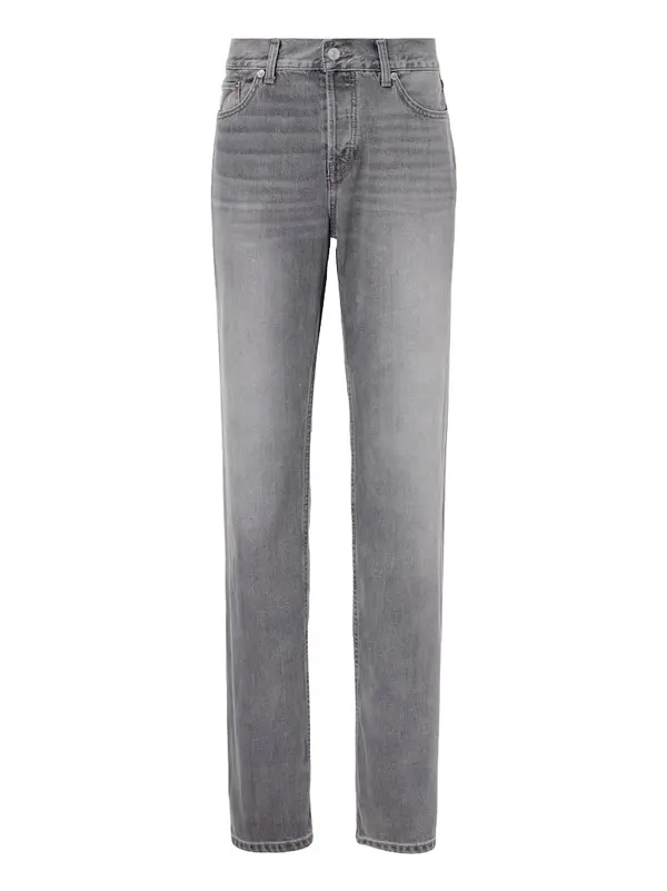 RE/DONE High-rise Straight Leg Jeans - Grey