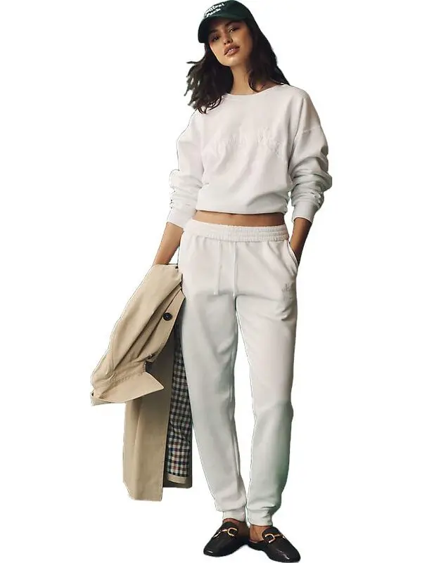 Anthropologie Newly Wed Sweatpants - White