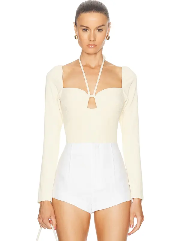 Johanna Ortiz Prayer Rocks Bodysuit - Ecru