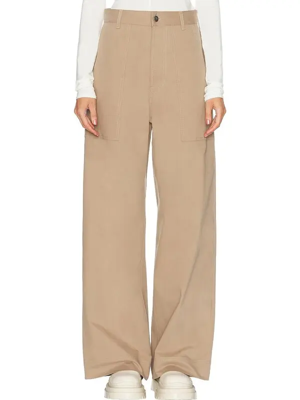 Moncler Straight Leg Trousers - Beige