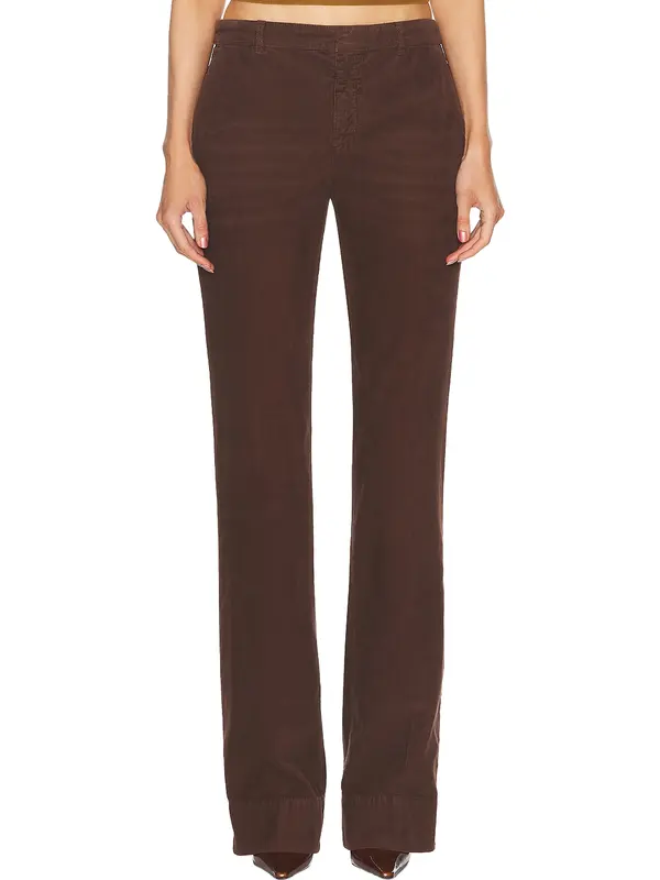 Saint Laurent Bootcut Pant - Bitter Chocolate