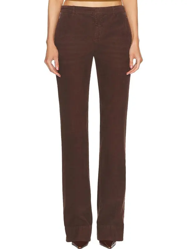 Saint Laurent Bootcut Pant - Bitter Chocolate