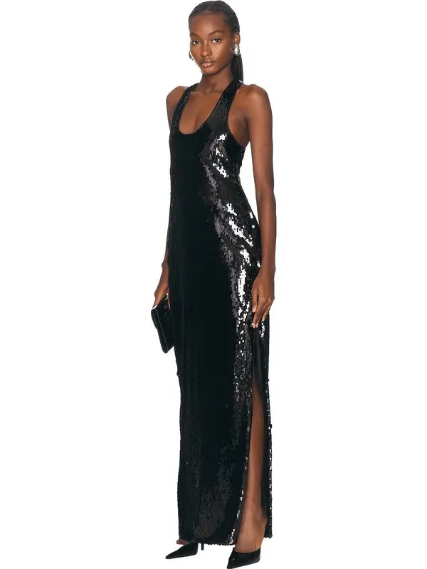Retrofete Bella Sequin Dress - Black
