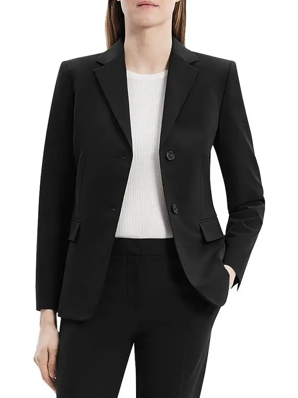 Theory Single-breasted Slim-fit Blazer - Black