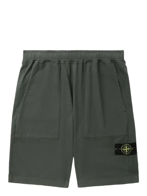 Stone Island Compass Badge Track Shorts - Green