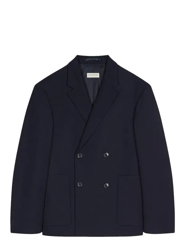 Dries Van Noten Wool Blazer - Blue