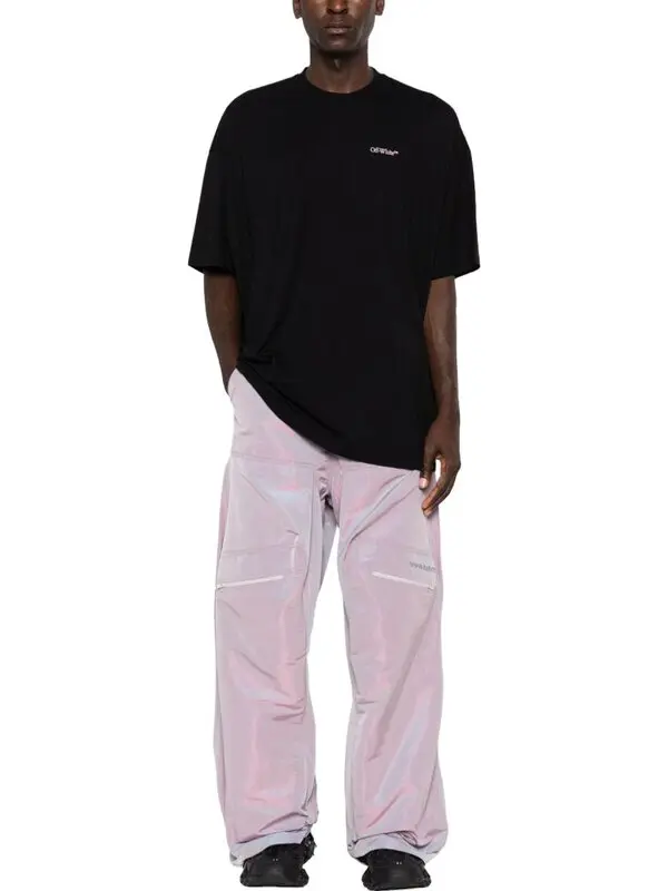 Off-White Logo-print Cotton T-shirt - Black