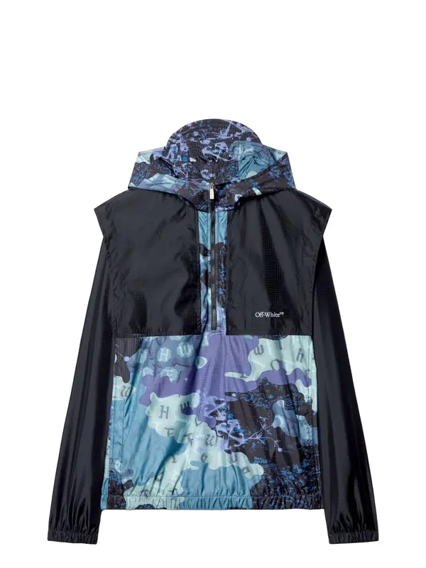 Off-White Graphic-print Windbreaker - Blue