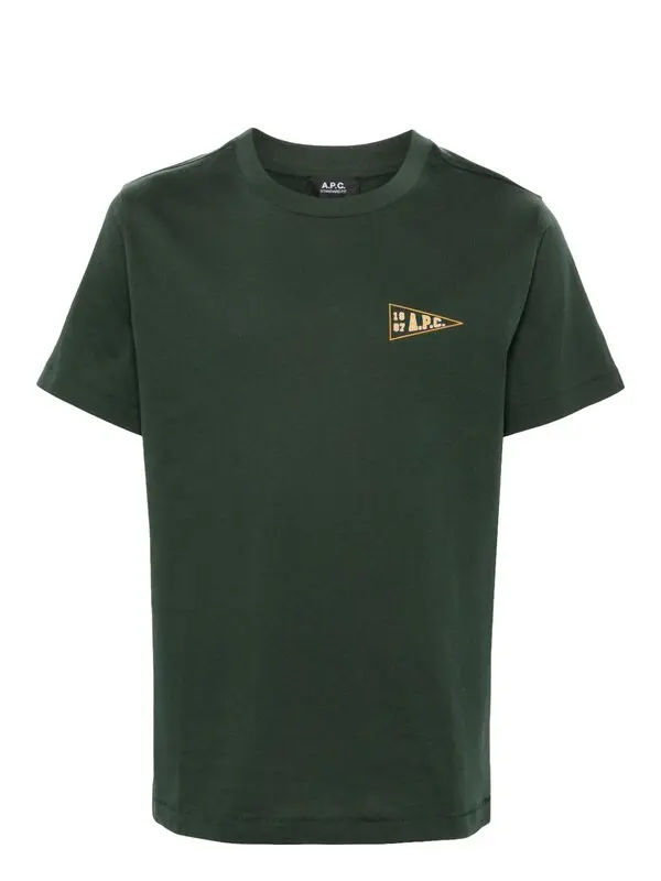 A.p.c. Logo-print T-shirt - Green