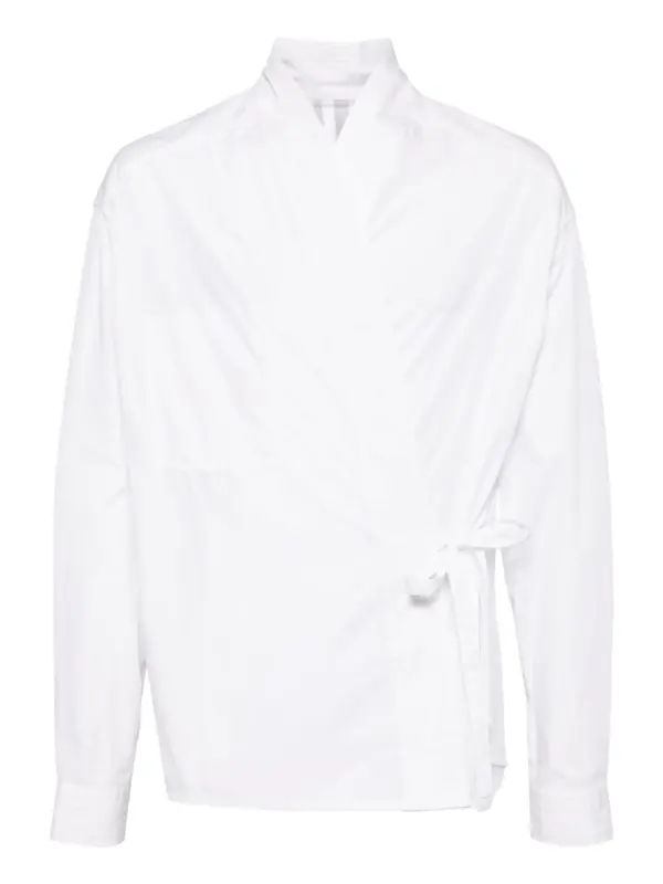MORDECAI Wrap Shirt - White