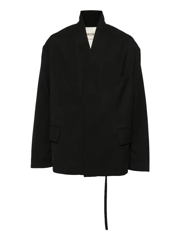 MORDECAI V-neck Jacket - Black