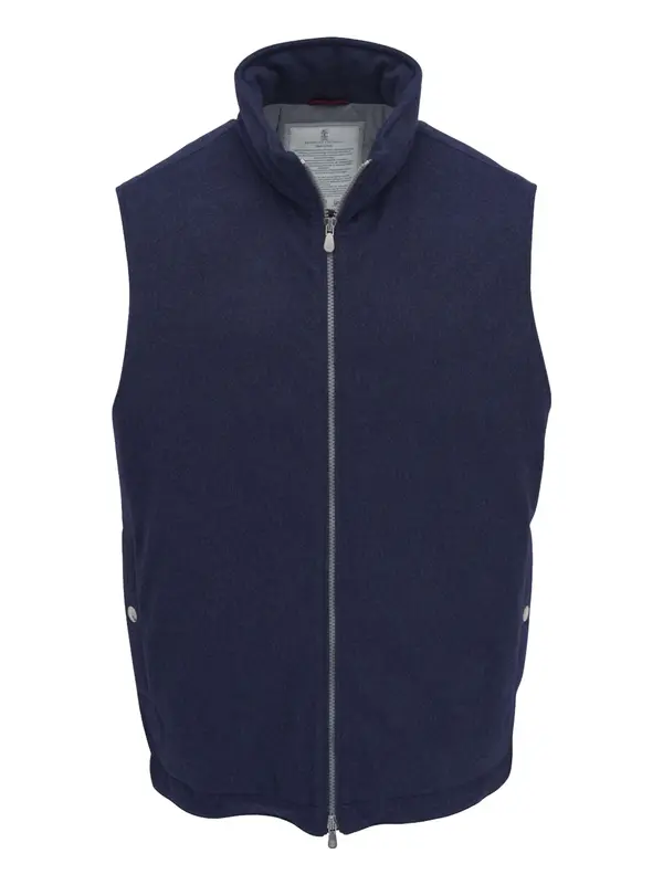 Brunello Cucinelli Wool Gilet - Blue