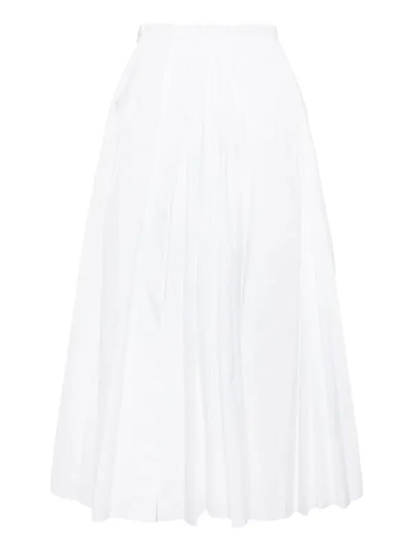 JIL SANDER Pleated Skirt - White