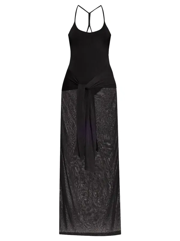 Jacquemus La Robe Nodo Maxi Dress - Black
