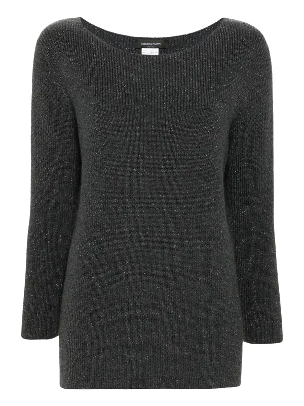 Fabiana Filippi Lurex Detail Sweater - Grey