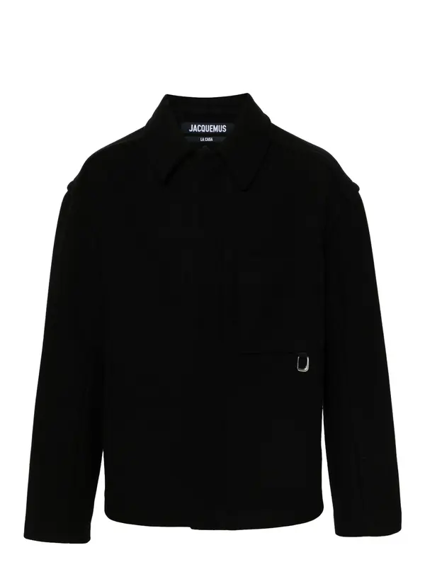 Jacquemus Le Manteau Court Jacket - Black