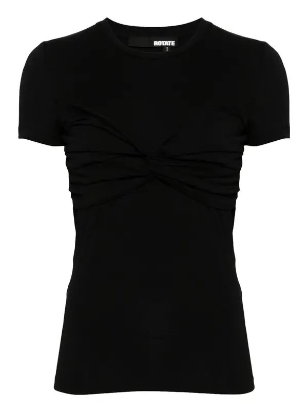 Remain Birger Christensen Knot-detailed T-shirt - Black