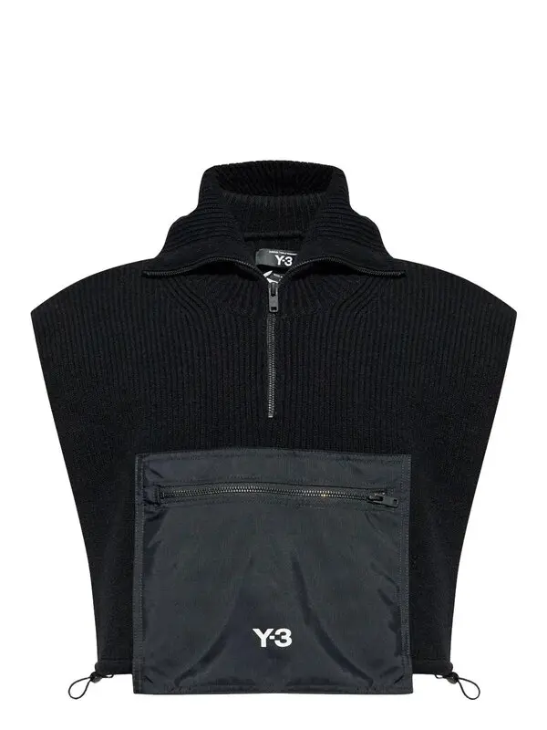 Y3 Hooded Vest - Black