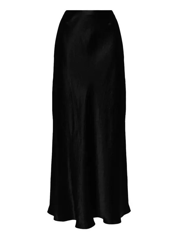 Vince Satin Maxi Skirt - Black