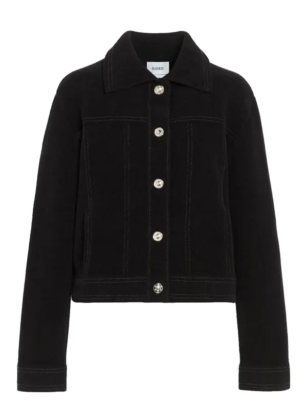 BARRIE Button-up Jacket - Black