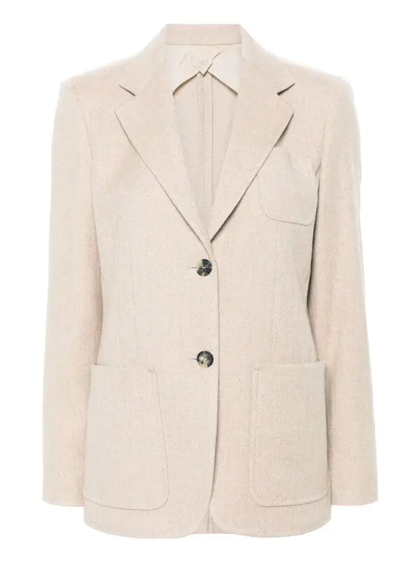 Max Mara Carpi Single-breasted Blazer - Neutrals