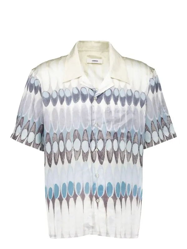 Commas Pattern-printed Shirt - White