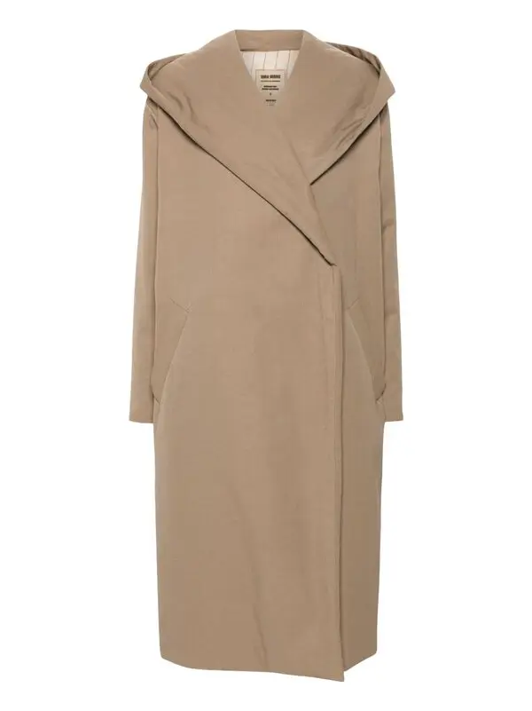 UMA WANG Cardigan Coat - Brown