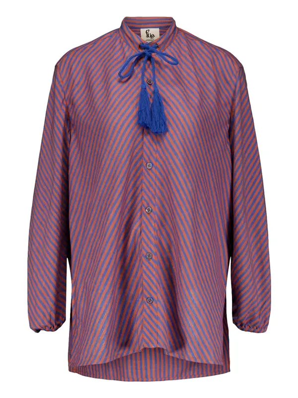 PAULA X Marrakshi Life Pinstripe Blouse - Pink