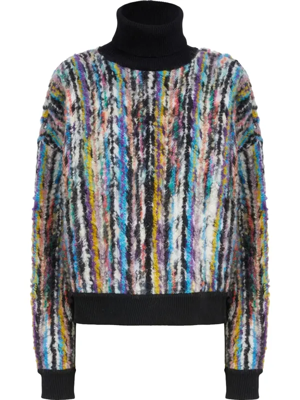Missoni Roll-neck Knitted Jumper - Black