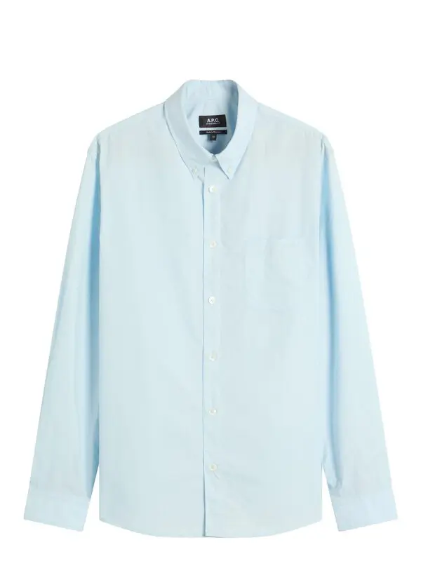 A.p.c. Edouard Button Down Shirt - Pale Blue
