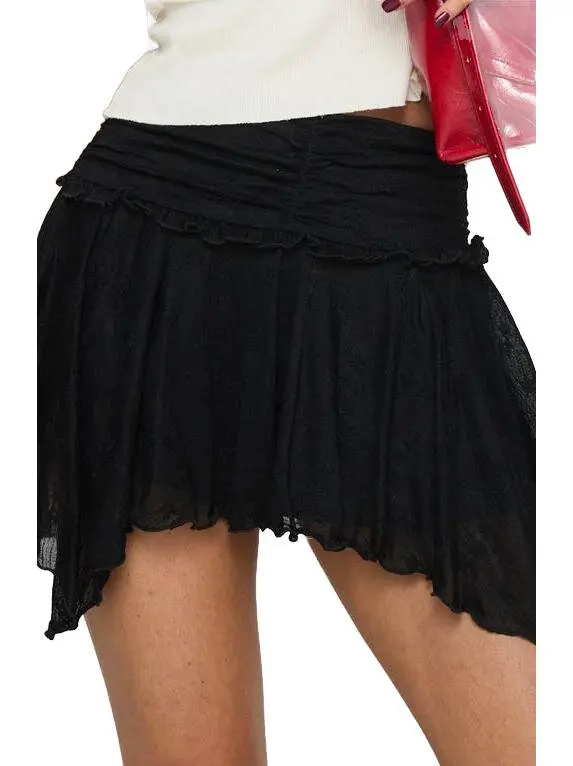 Princess Polly Ayra Lace Miniskirt - Black