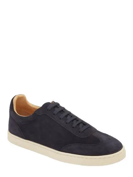 Brunello Cucinelli Suede Low-top Sneakers - Navy