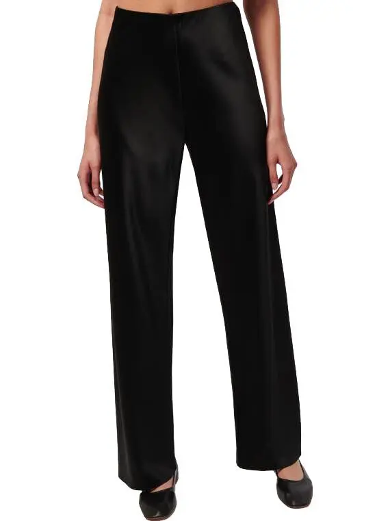 Cami Nyc Bristol Satin Pants - Black