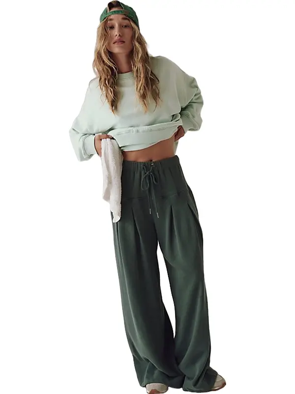Free People Studio Siren Pants - Pine