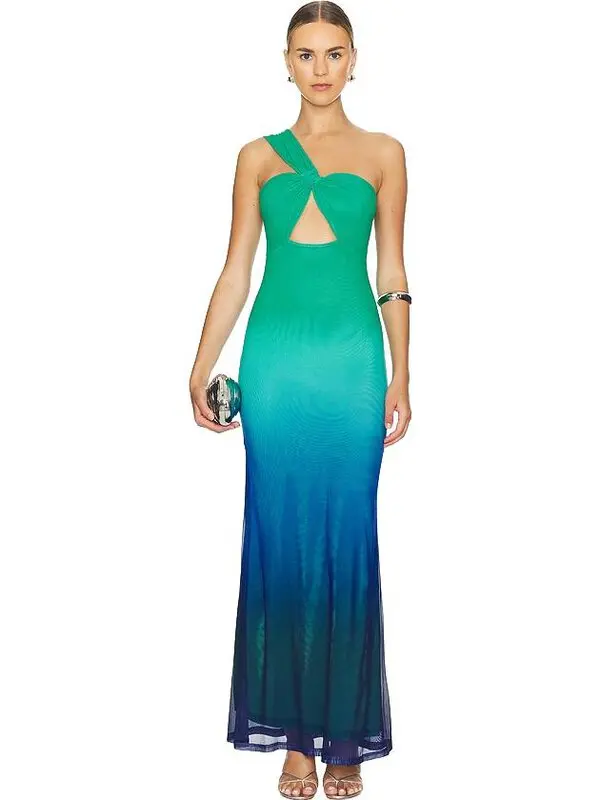 RUNAWAY THE LABEL Kyree" Maxi Dress - Marine Ombre