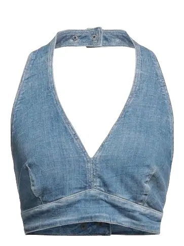Guess Denim Halter Top - Blue