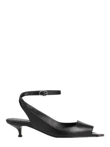 Alexander McQueen Sandals In Calfskin - Black