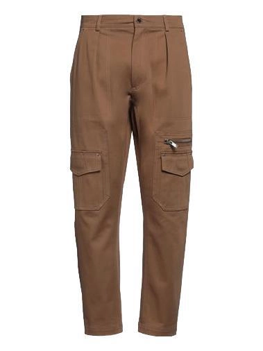 LES HOMMES Cotton-blend Cargo Pants - Camel