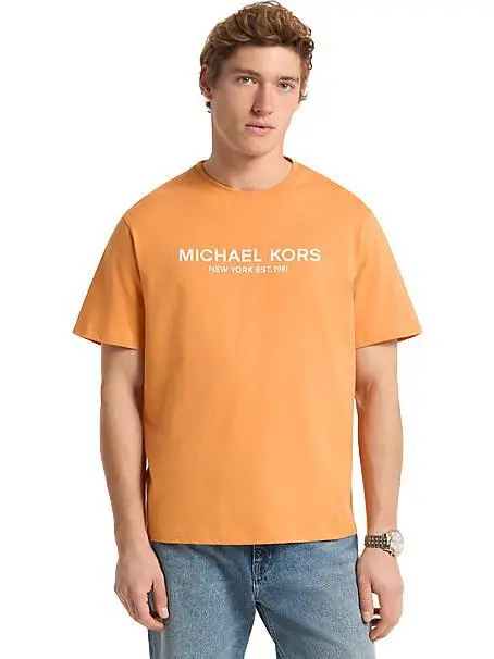 Michael Kors Logo Cotton T-shirt - Orange