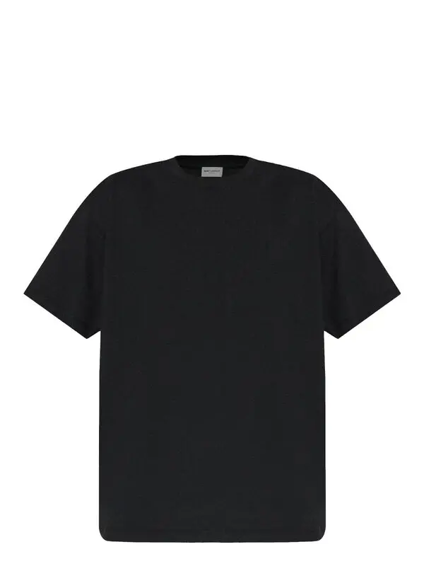 Saint Laurent Crew Neck T-shirt - Black